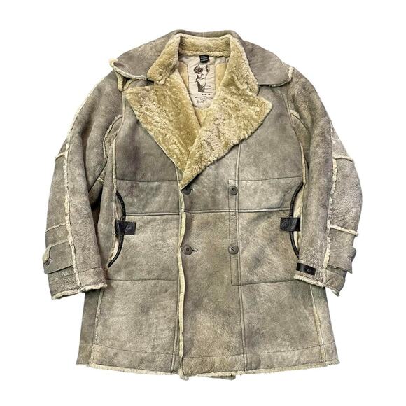 Diesel | Jackets & Coats | Diesel Gray Shearling Coat | Poshmark